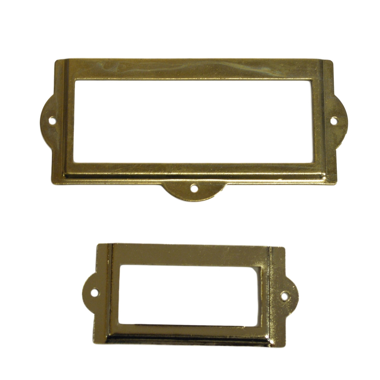 Brass Plated Filing Cabinet Card Holders: Vintage Elegance in Two Size ...